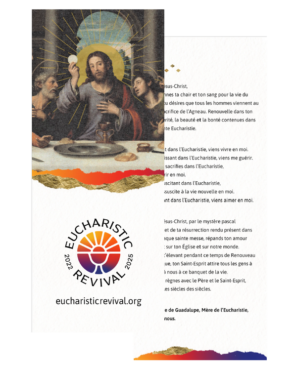 Prayer Card (Digital) - French – Eucharistic Revival